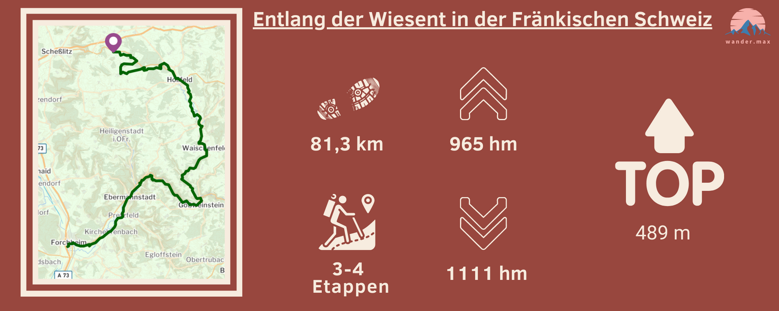 Fränkische Schweiz: Wandern entlang der Wiesent